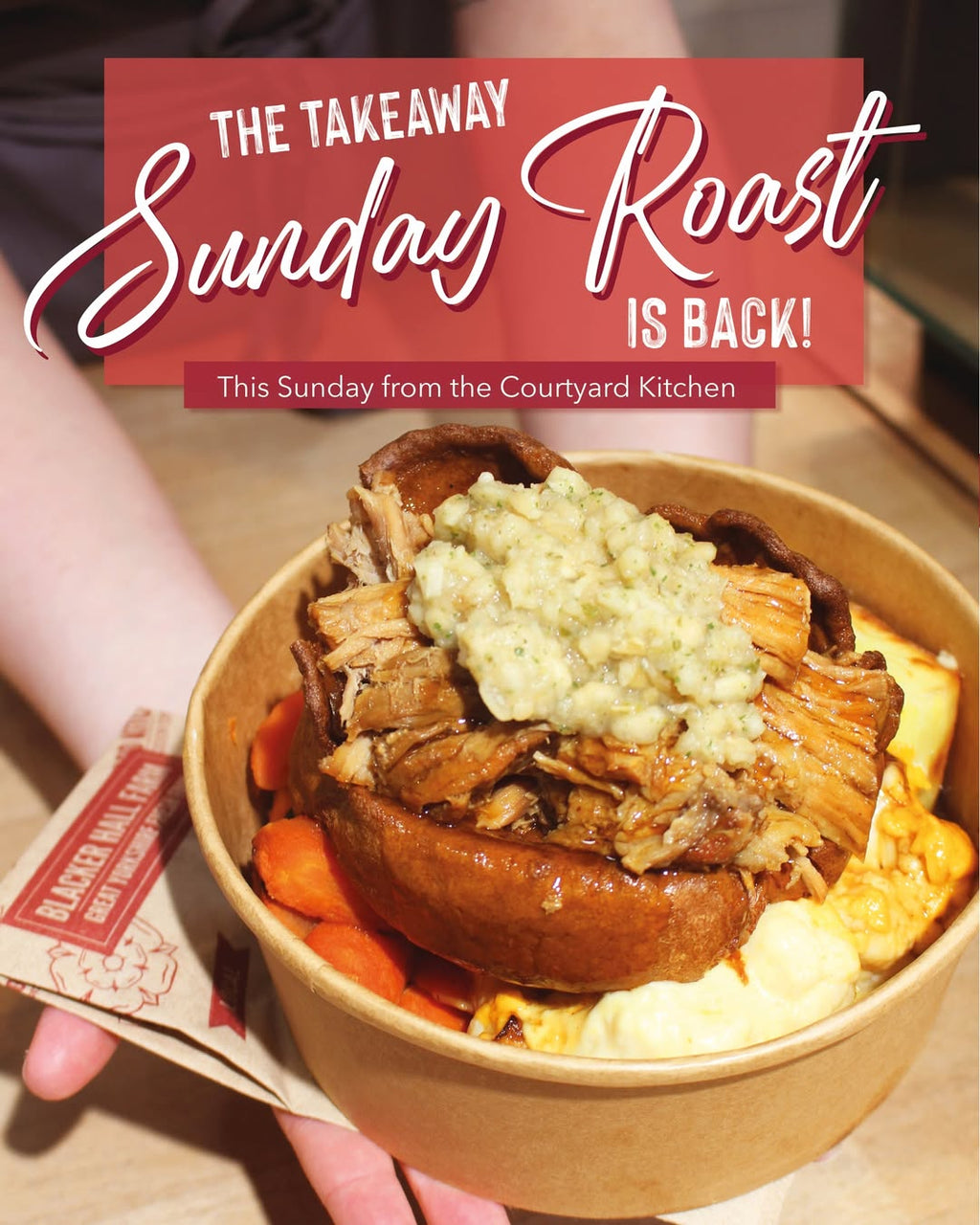 Takeaway Sunday Roast - pre order – Blacker Hall Farm