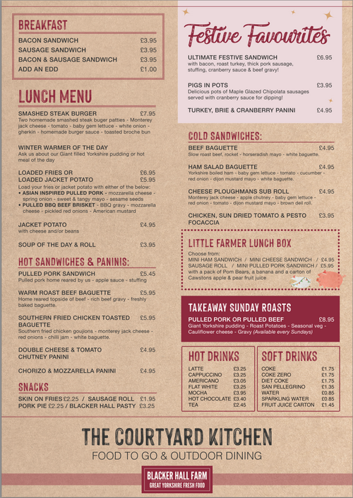 Food to Go – Blacker Hall Farm