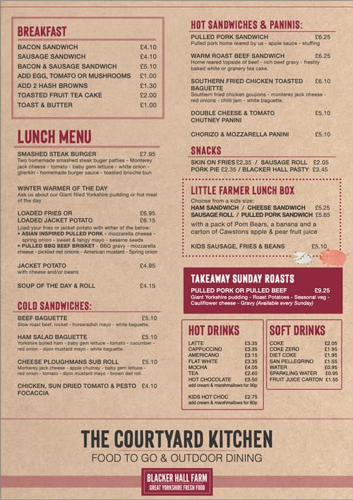 Food to Go – Blacker Hall Farm