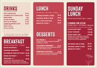 Menus – Blacker Hall Farm
