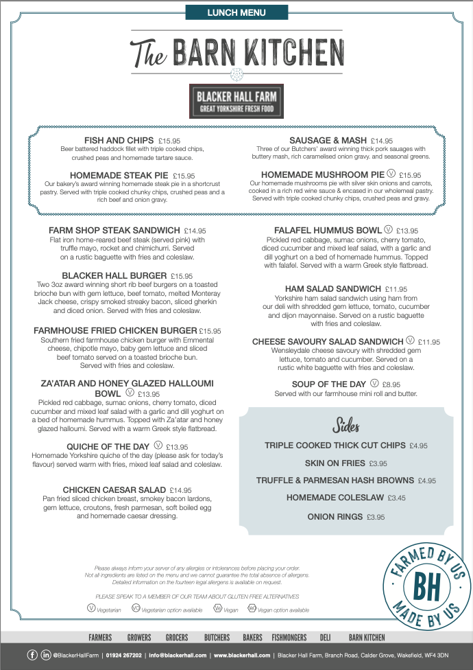 The Barn Kitchen – Blacker Hall Farm